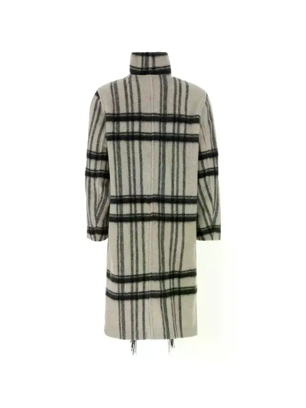 MARANT ETOILE Checked Fringed Coat