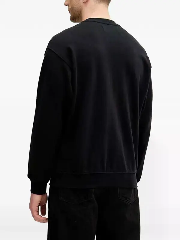 BENETTON Logo-embroidered Crew-neck Sweater