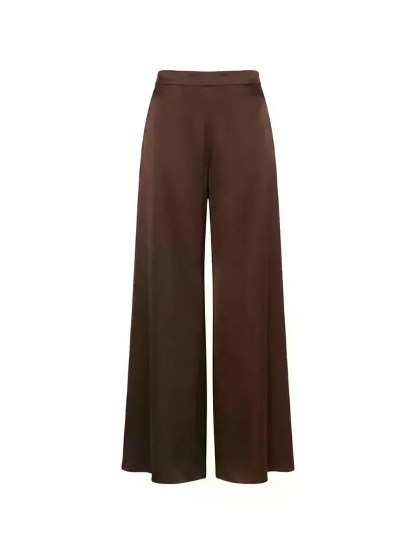PETER COHEN Chute Wide-leg Silk Trousers