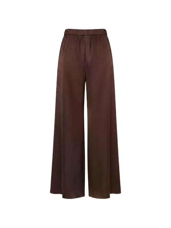 PETER COHEN Chute Wide-leg Silk Trousers
