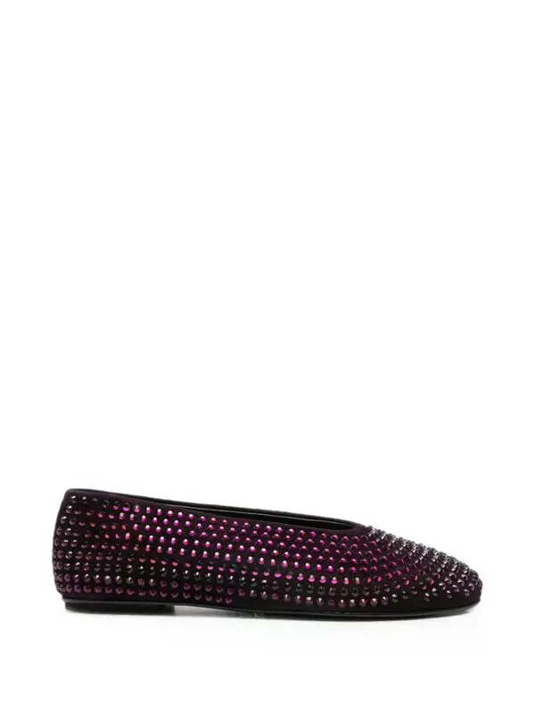 Liviana Conti Crystal-embellished Ballet Flats - Purple