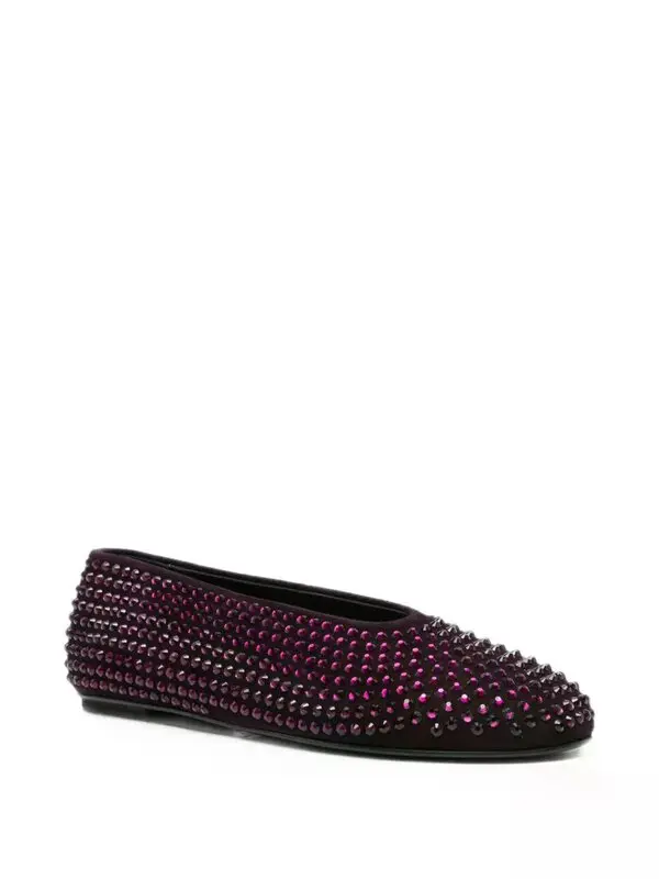 Liviana Conti Crystal-embellished Ballet Flats