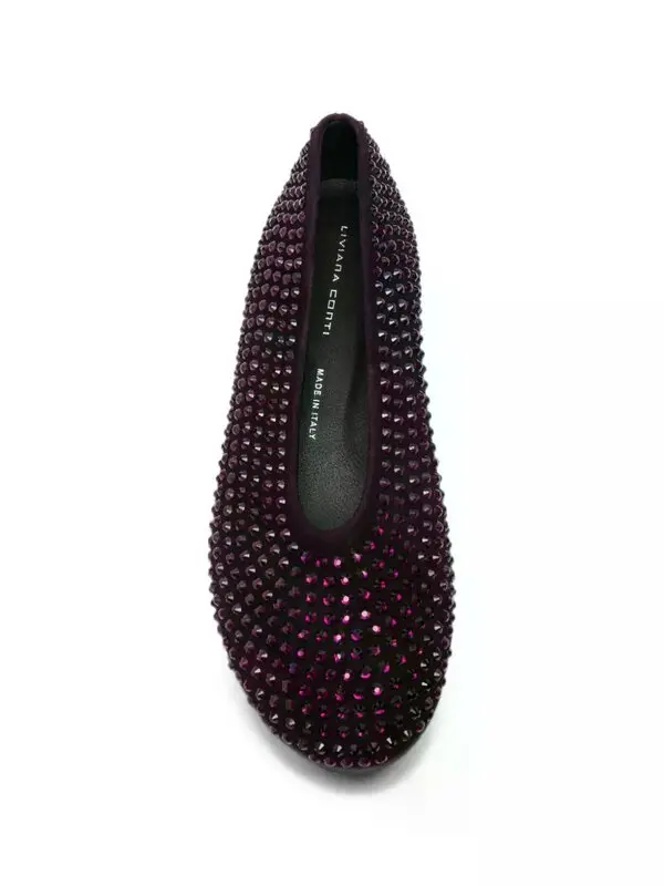 Liviana Conti Crystal-embellished Ballet Flats