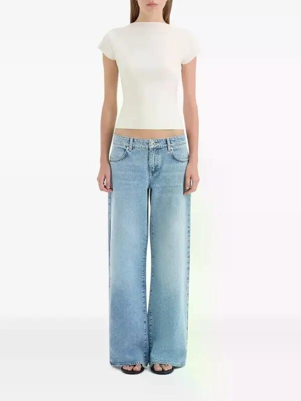 SIR. Mikkel Scoop-neck Top - White