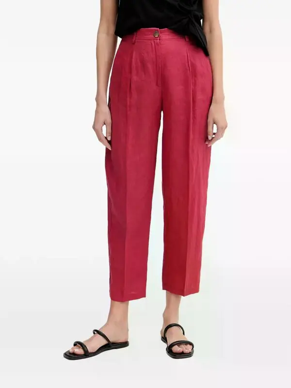 BENETTON Linen Straight Trousers