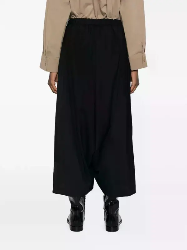 Comme Des Garçons Elasticated-waistband Cropped Trousers