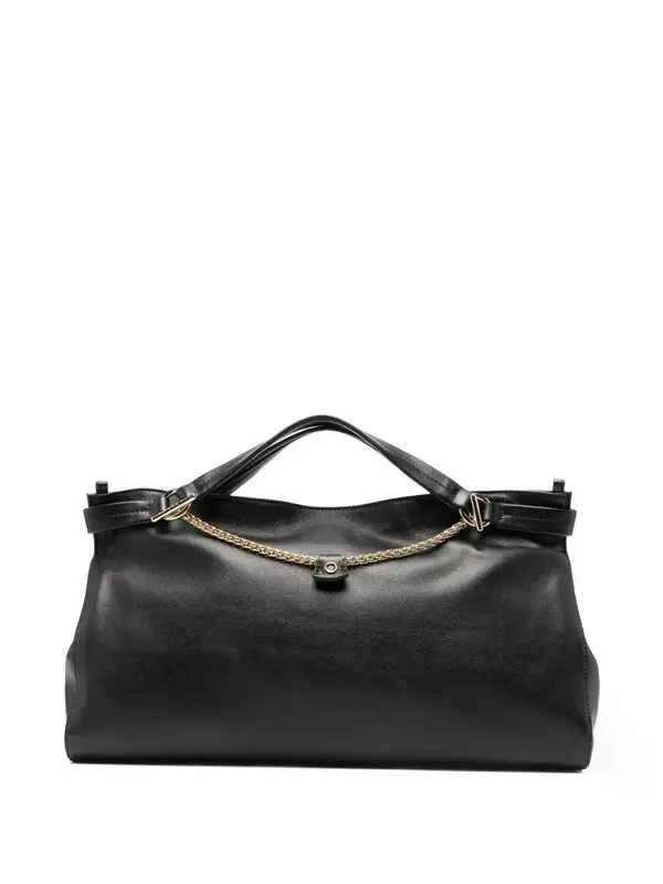 Orciani Chain-link Leather Tote Bag