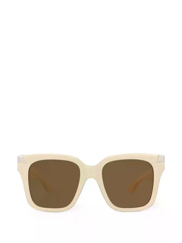 Alexander McQueen Square-frame Sunglasses - Neutrals