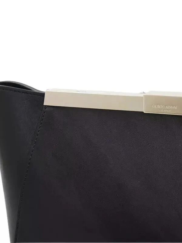 Giorgio Armani Logo-engraved Frame Clutch Bag