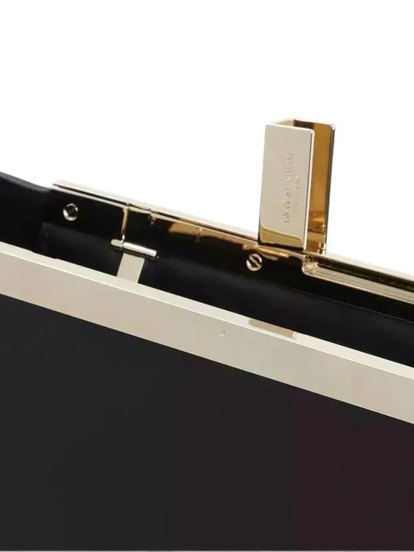 Giorgio Armani Logo-engraved Frame Clutch Bag