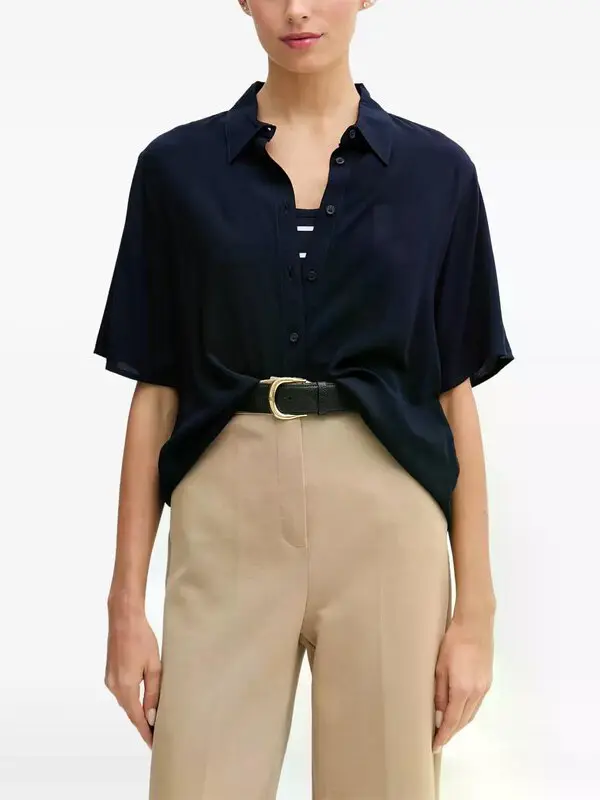 BENETTON Short-sleeved Button-down Shirt