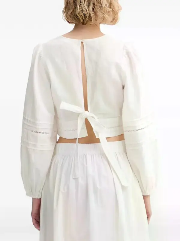 Marc O'polo Cropped Blouse - White