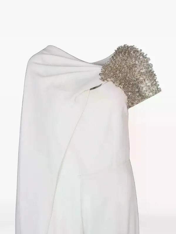 LOODYANA Sequin-embellished Draped Jumpsuit