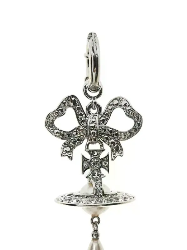VIVIENNE WESTWOOD Rigoberta Bow Earrings - Silver