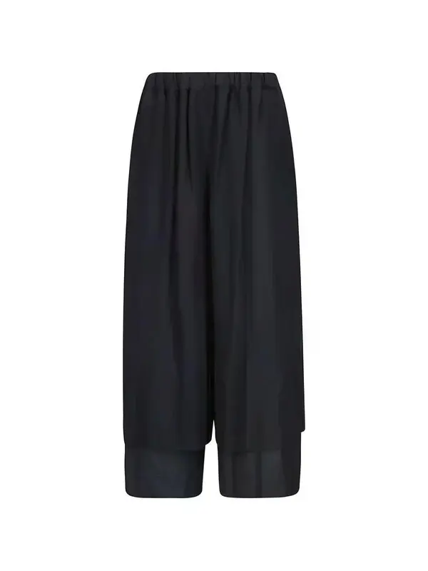 Comme Des Garçons Layered Wide-leg Trousers