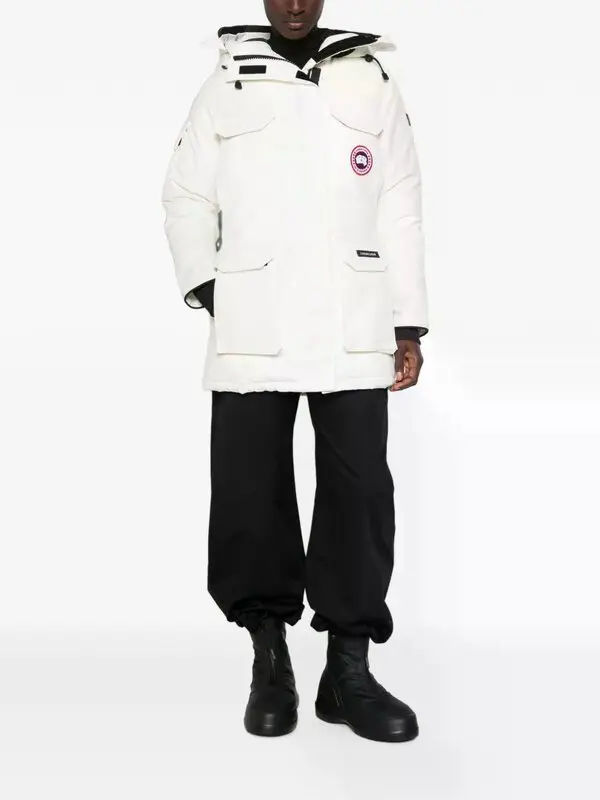 Canada Goose Hooded Logo-patch Coat
