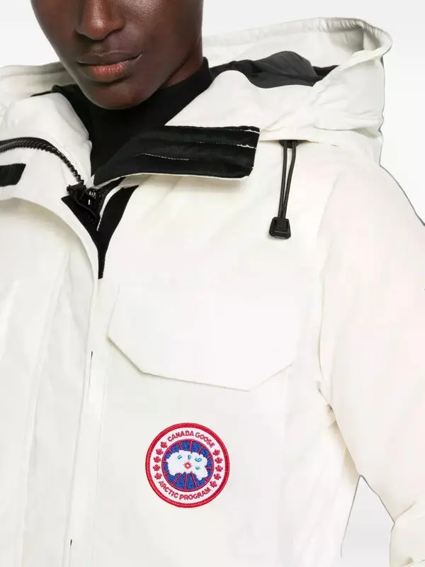 Canada Goose Hooded Logo-patch Coat