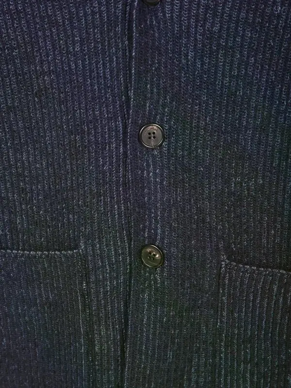 ZANONE Shawl Collar Ribbed Knit Cardigan