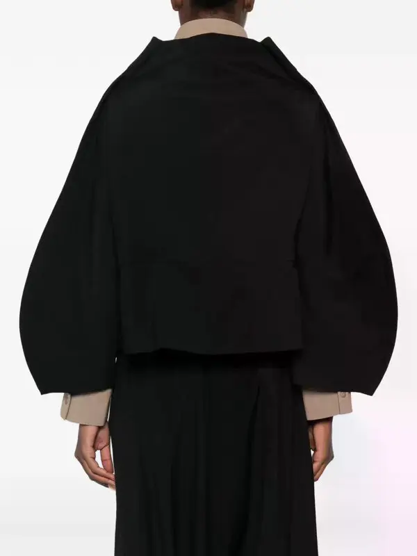 Comme Des Garçons Cropped Balloon Sleeve Jacket