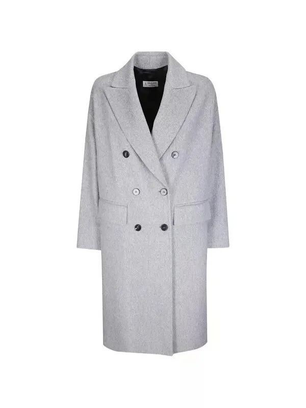 Alberto Biani Double-breasted Virgin Wool Coat