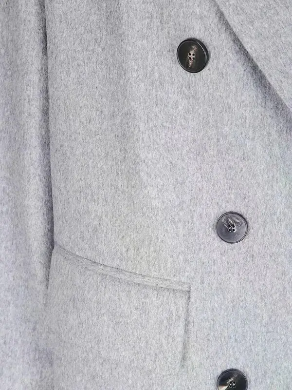 Alberto Biani Double-breasted Virgin Wool Coat
