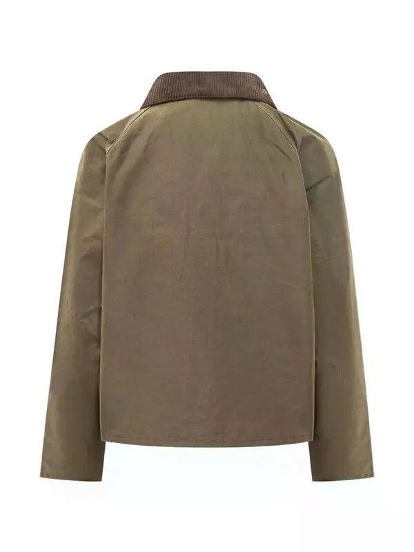 Barbour Spey Waxed-cotton Jacket With Corduroy Collar