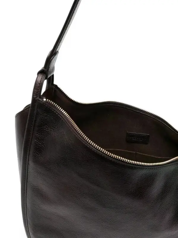 Orciani Grained Leather Shoulder Bag
