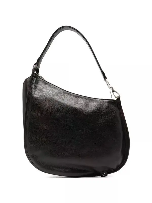 Orciani Grained Leather Shoulder Bag - Brown