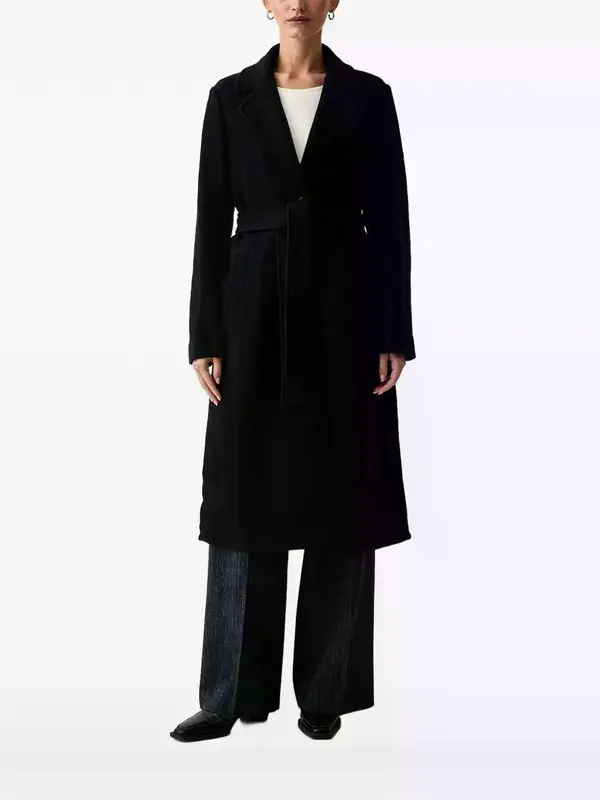Marc O'polo Belted Single-breasted Coat - Blue