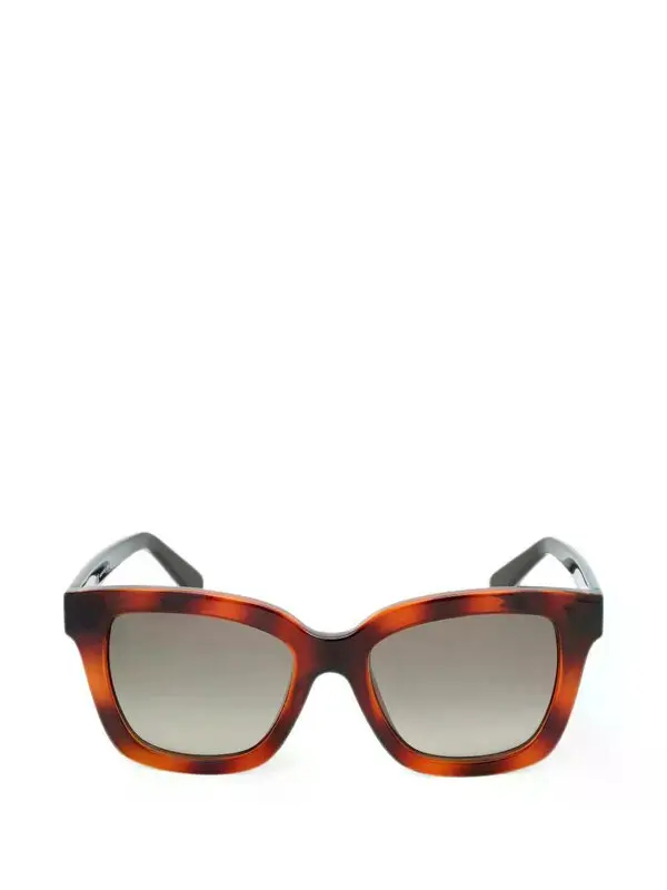 FERRAGAMO Logo-detail Sunglasses - Brown
