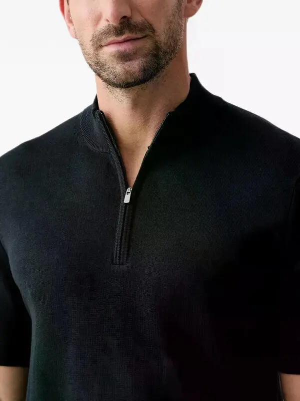 JOOP! Quarter-zip Knitted Polo Shirt