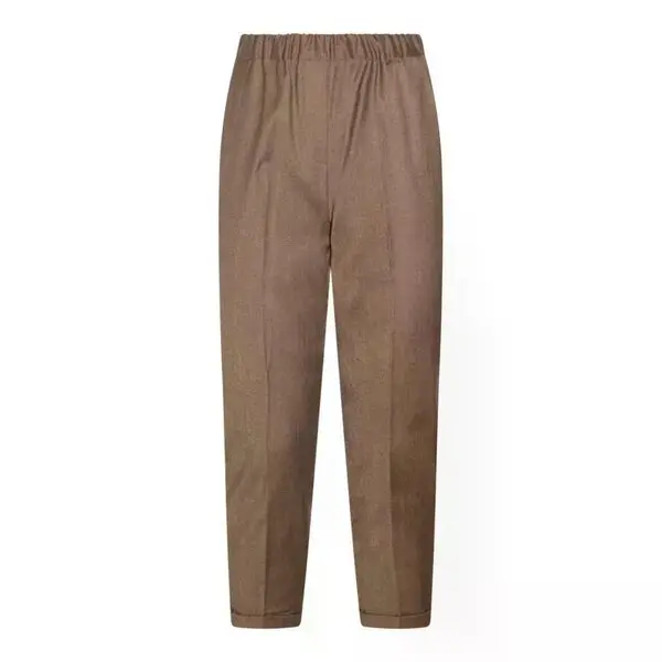 Antonelli Firenze Elasticated-waistband Turned-up-hem Trousers