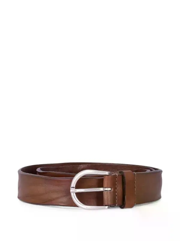 MANCINI 1979 Buckle-fastening Leather Belt - Brown