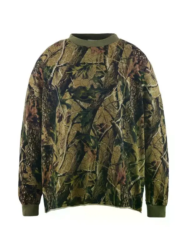 TAKASHI MURAKAMI Camo-print Long-sleeve T-shirt