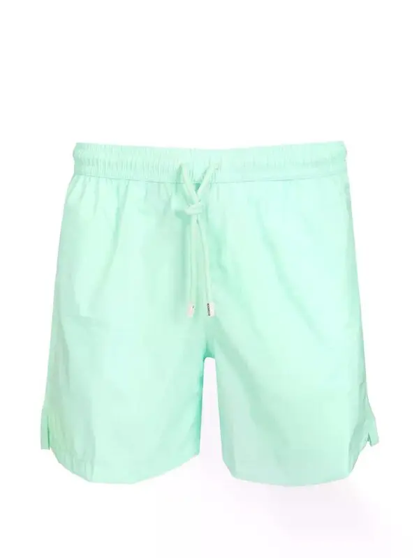 Fedeli Drawstring-waist Swim Shorts - Green