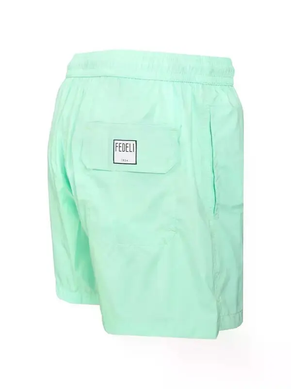 Fedeli Drawstring-waist Swim Shorts