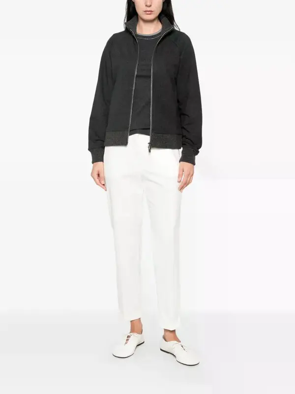 Peserico Zip-up Raglan Sweater