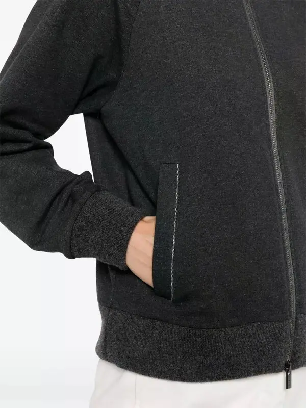 Peserico Zip-up Raglan Sweater
