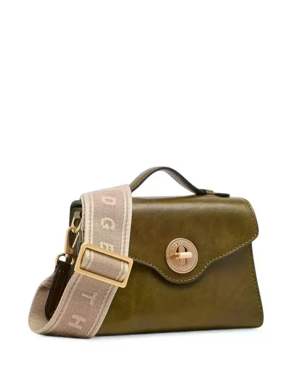 THE BRIDGE Twist-lock Leather Tote Bag