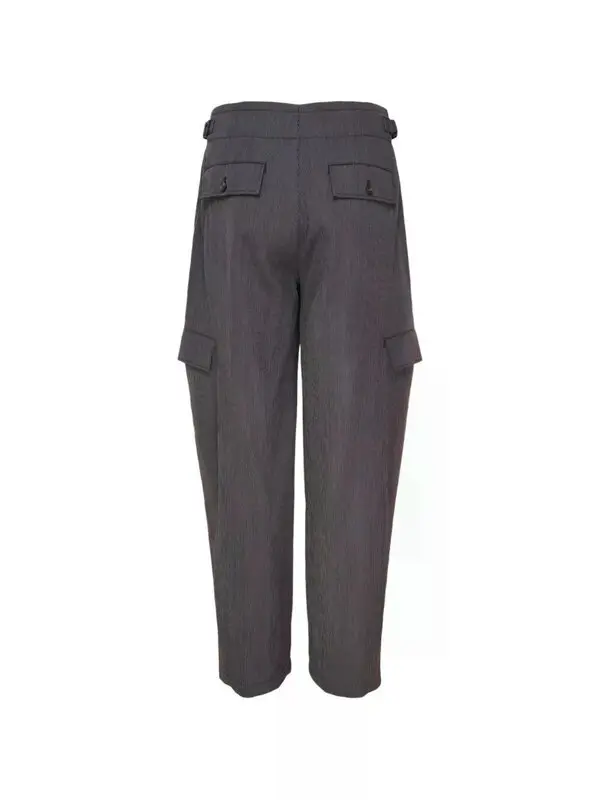 JIYONGKIM Pinstripe-print Cargo Pants