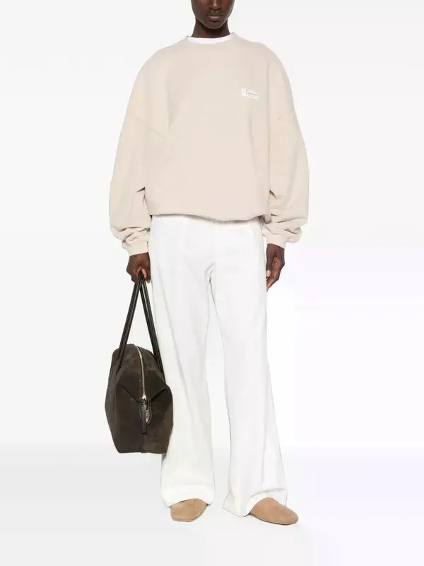 Jacquemus Logo-patch Drop-shoulder Sweater