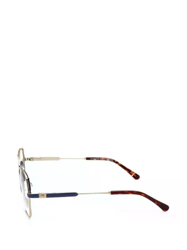 Kate Spade New York Geometric Frame Eyeglasses - Gold