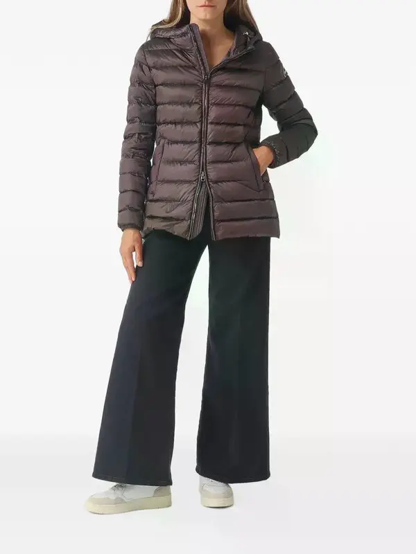 COLMAR Quilted Hooded Jacket - Brown