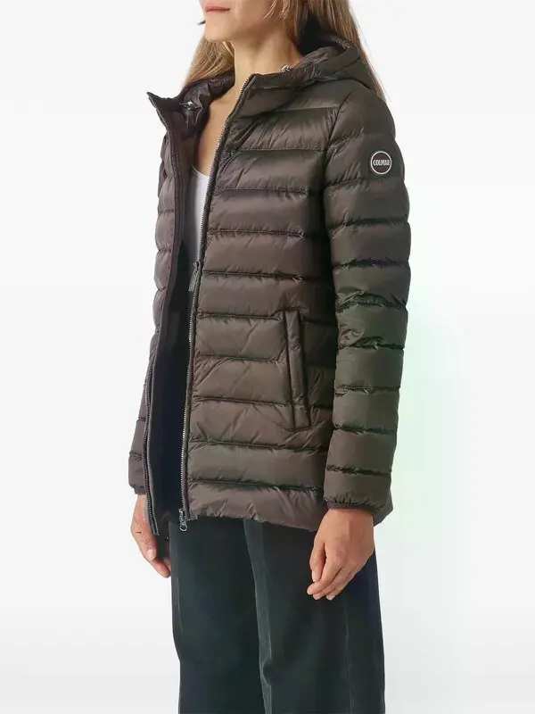 COLMAR Quilted Hooded Jacket - Brown