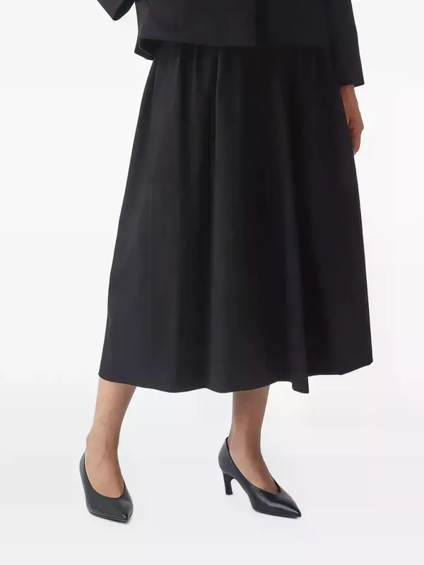 MEIMEIJ Pleated A-line Midi Skirt