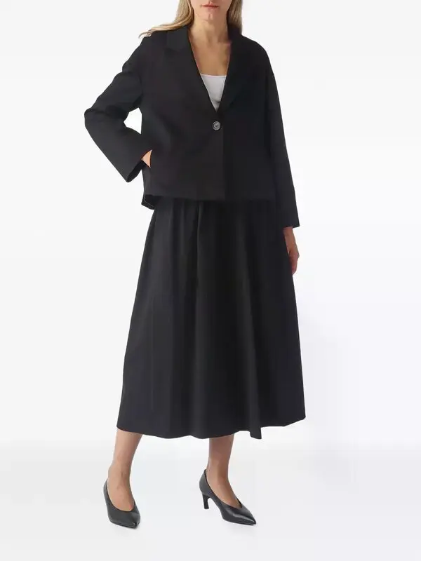 MEIMEIJ Pleated A-line Midi Skirt