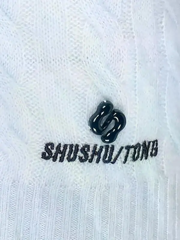 SHUSHU/TONG Cable-knit Sailor-collar Sweater