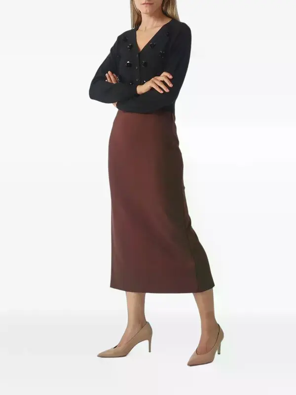 MEIMEIJ Elasticated Waistband Midi Skirt
