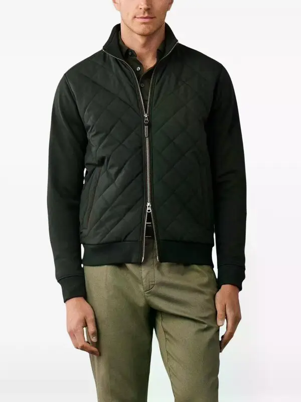 HACKETT  Quilted Zip-up Sweatshirt