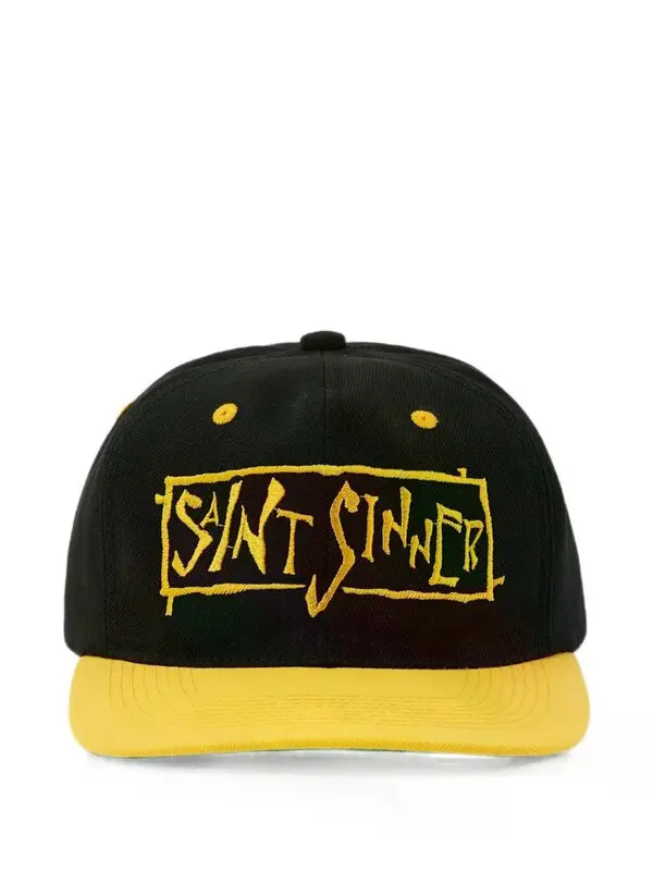 SAINT MXXXXXX Embroidered-logo Snapback Cap